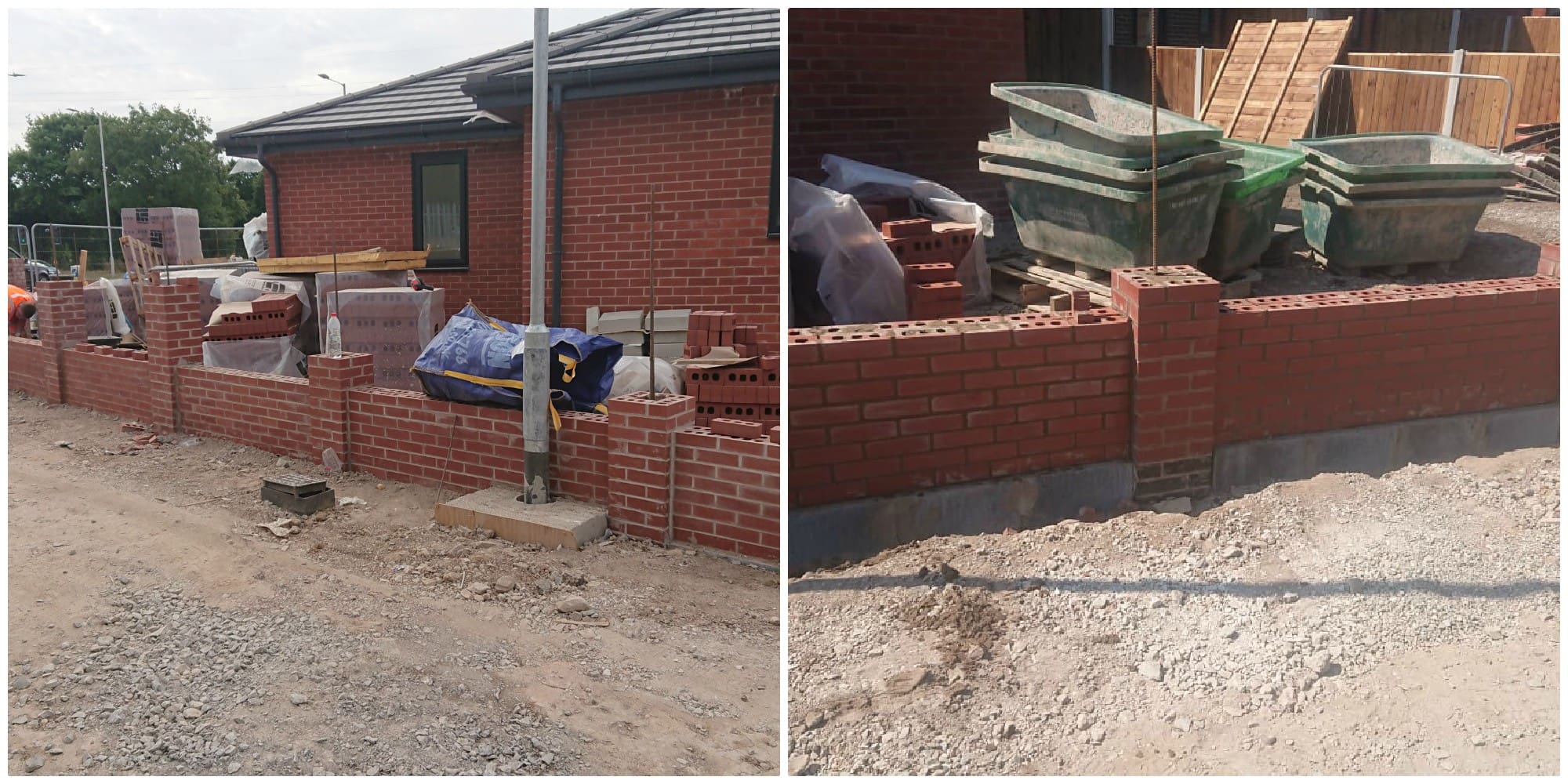 New Build Wall - In Progress - Specialist UK Restorations